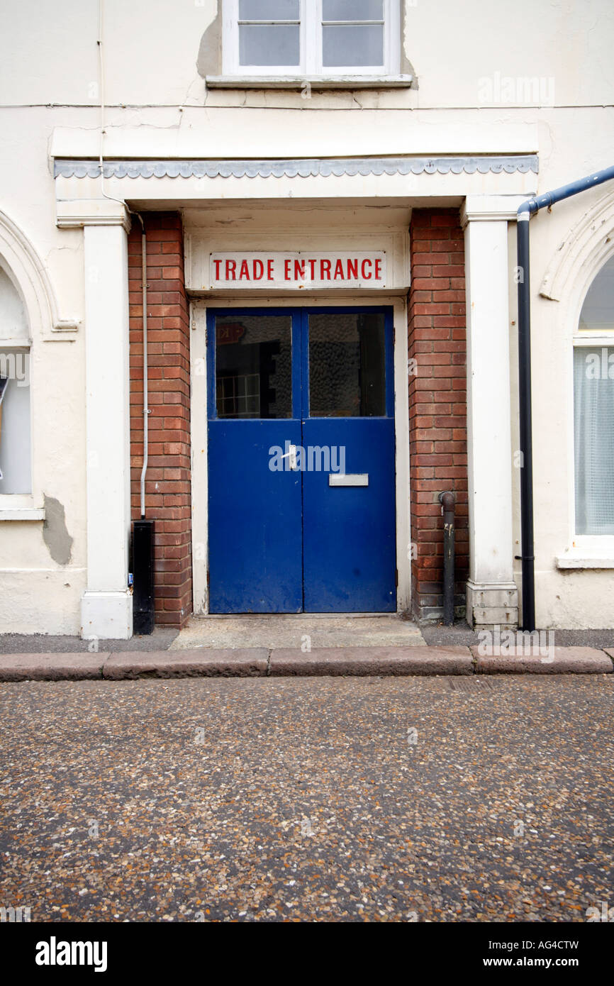 Trade Entrance Door Stock Photo - Alamy