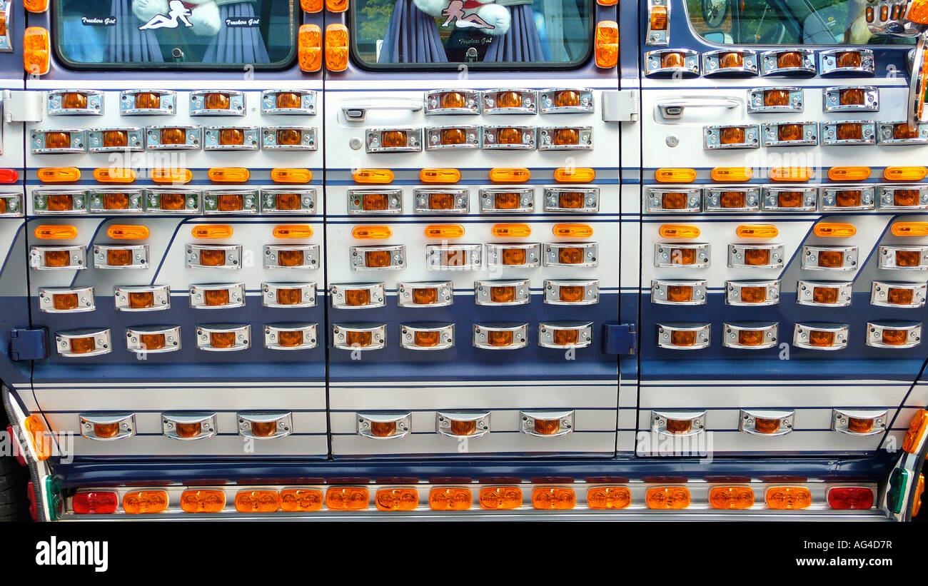 Van with hundreds of decorative reflectors Stock Photo - Alamy