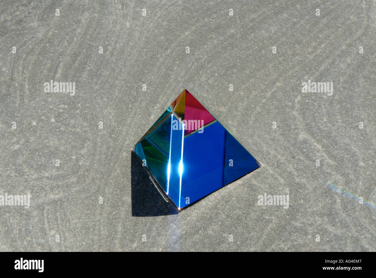 Glass pyramid on seashore Stock Photo - Alamy