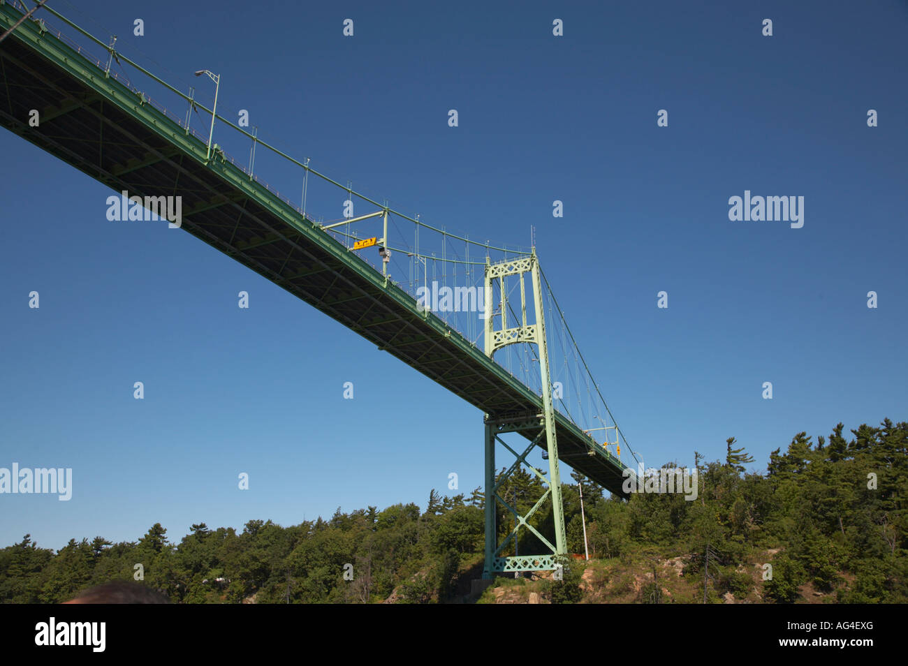 Thousand Islands Bridge across St Lawrence River in the Thousand Island ...