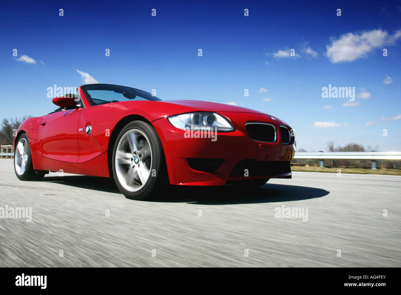 BMW z4m red sportscar Stock Photo - Alamy