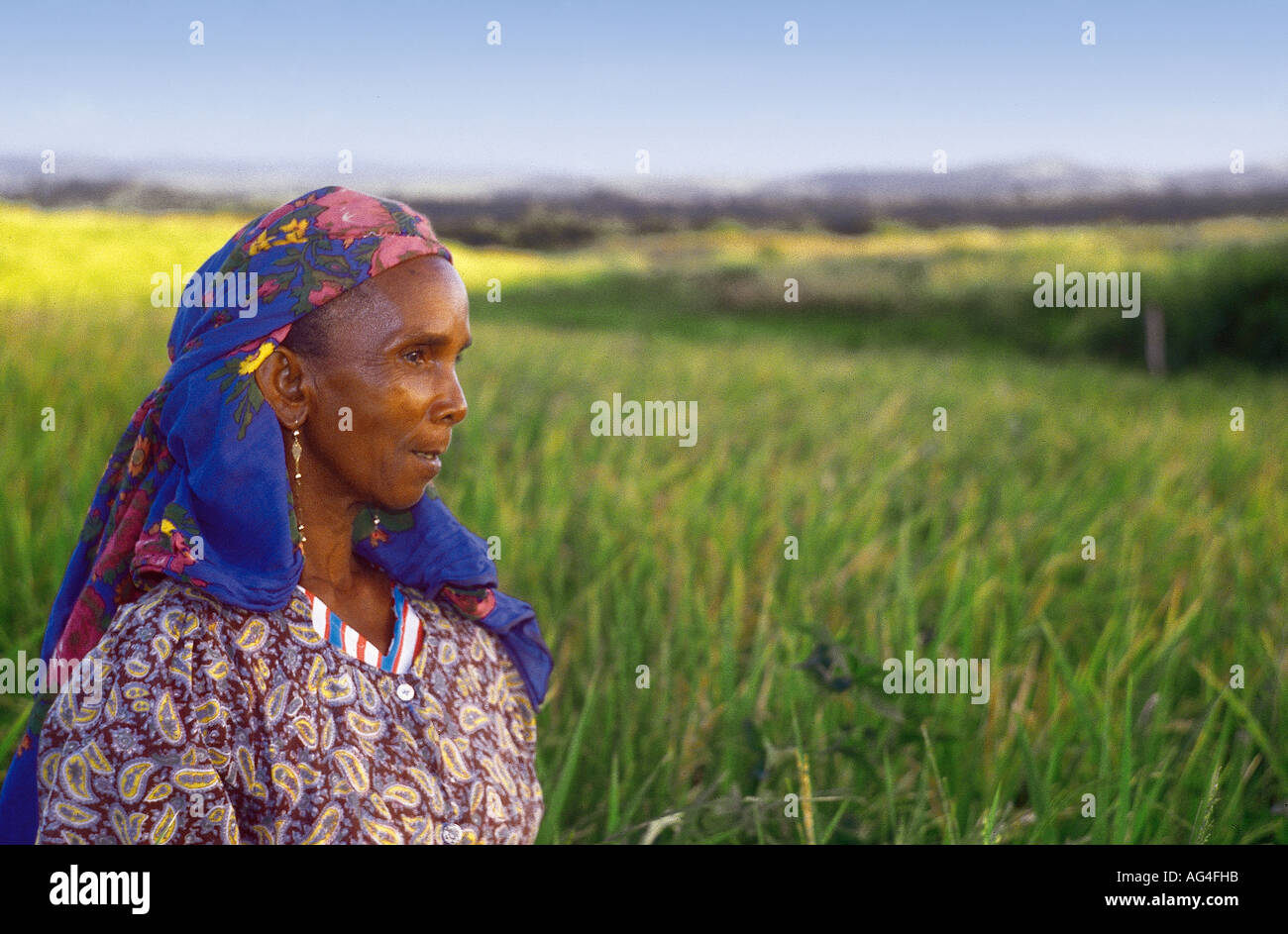 Madagascar - A Lady of the northern Antàkarana tribe Stock Photo - Alamy