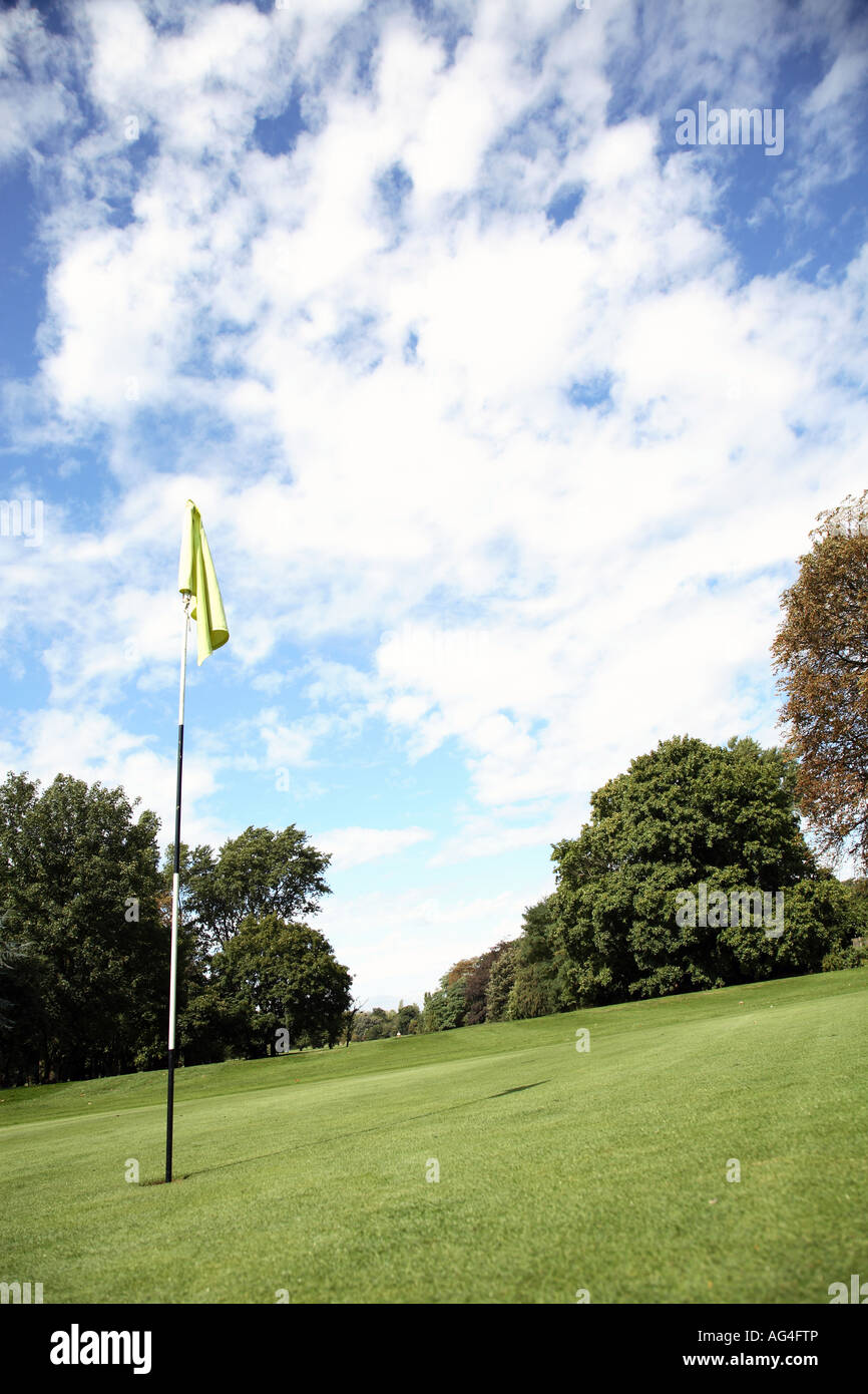 Golf course flag Stock Photo - Alamy