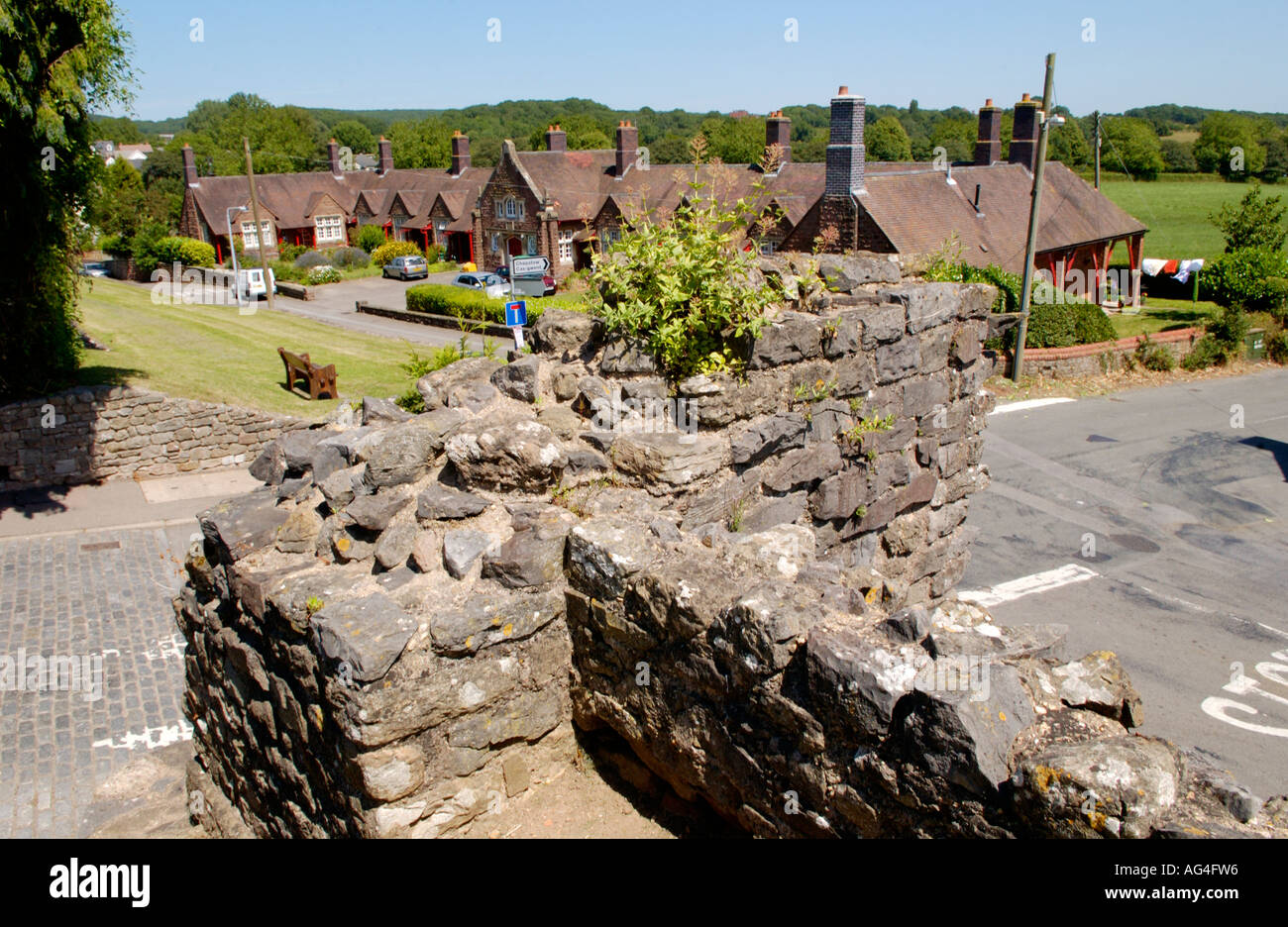 Mid 4th century AD East Gate at Caerwent Roman town Monmouthshire South ...