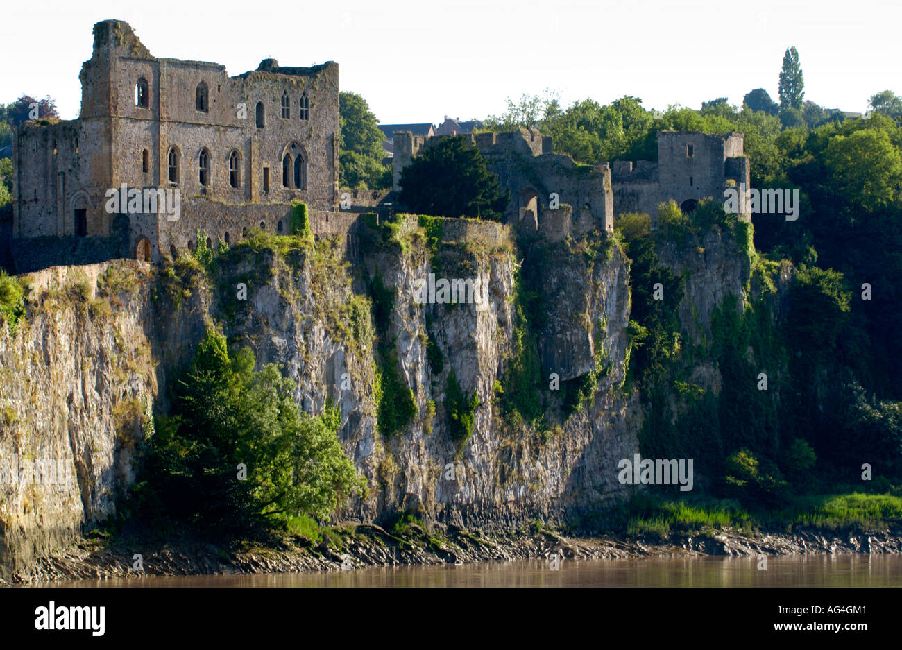 Chepstow Castle is one of Britains first stone castles built on Stock ...