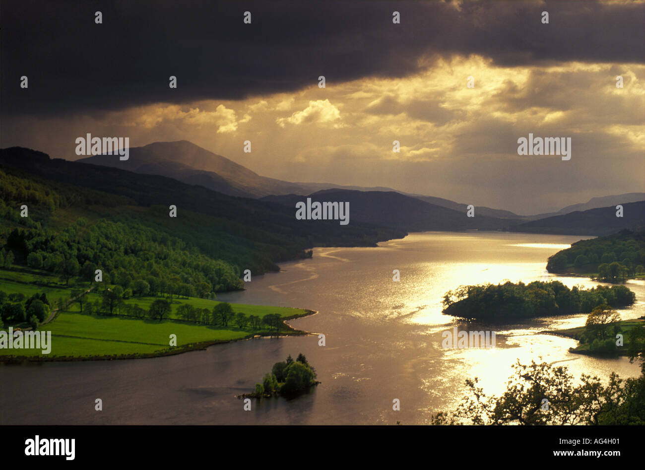 Queens View Scotland UK Stock Photo - Alamy