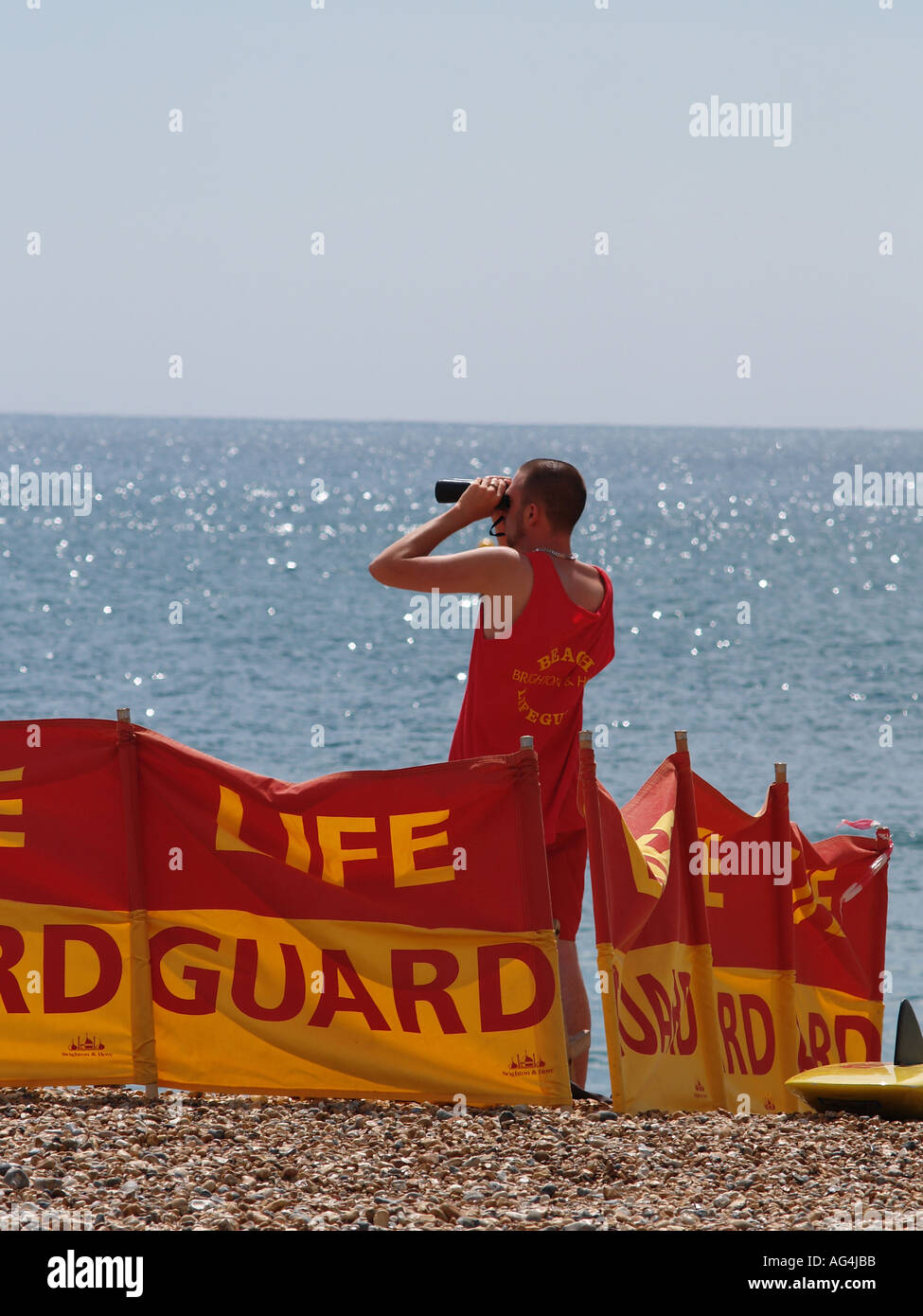 Life guard binoculars hi-res stock photography and images - Alamy