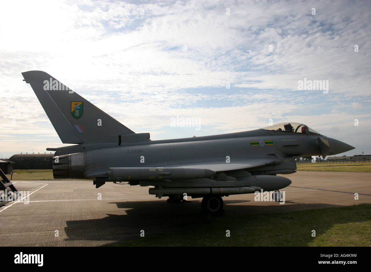 Eurofighter Typhoon at base Stock Photo - Alamy