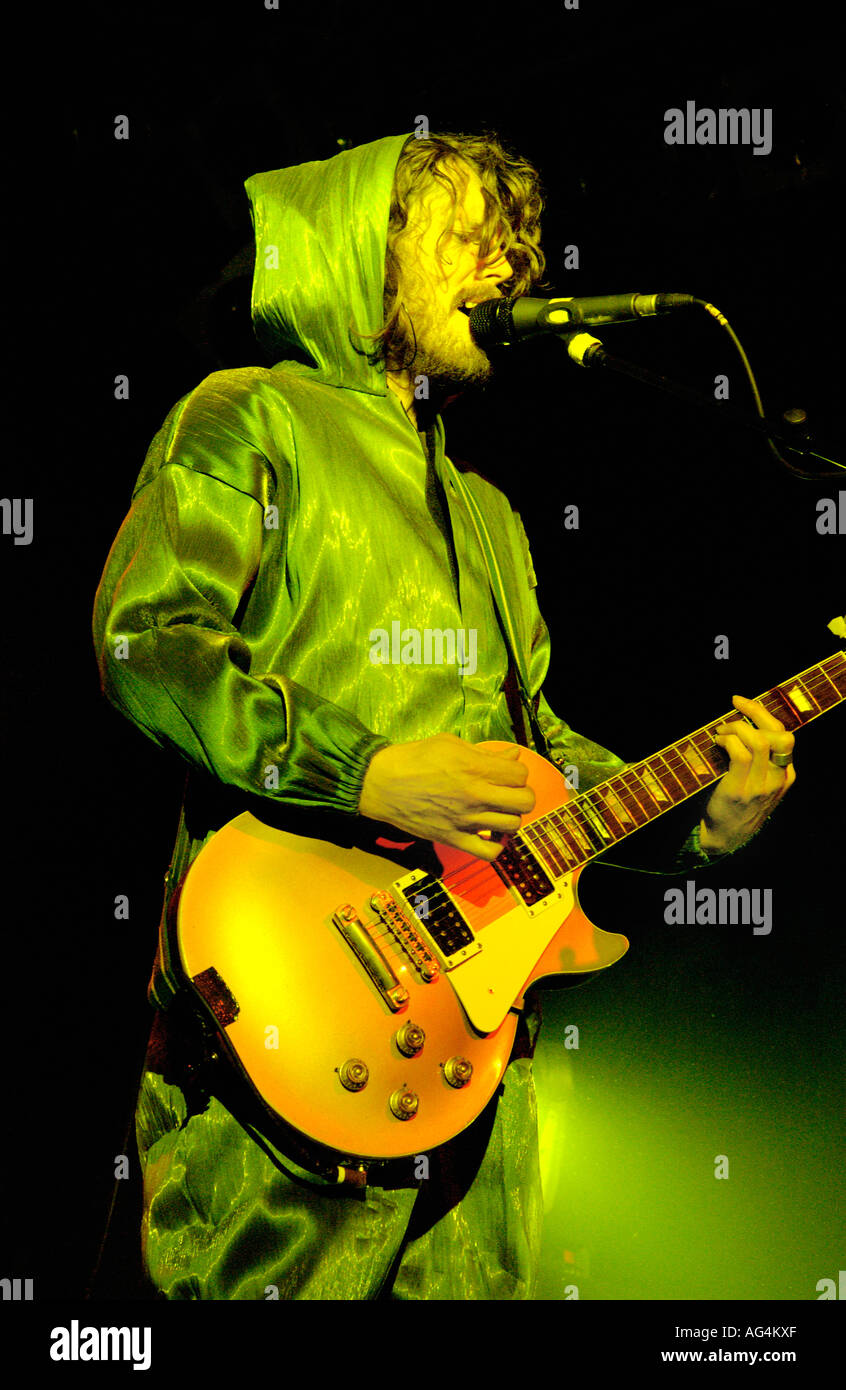 Welsh rock band Super Furry Animals Huw Bunf Bunford guitarist ...