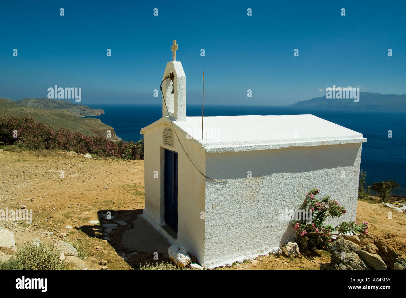Small Greek Orthodox Church in Crete, Greece Stock Photo - Alamy