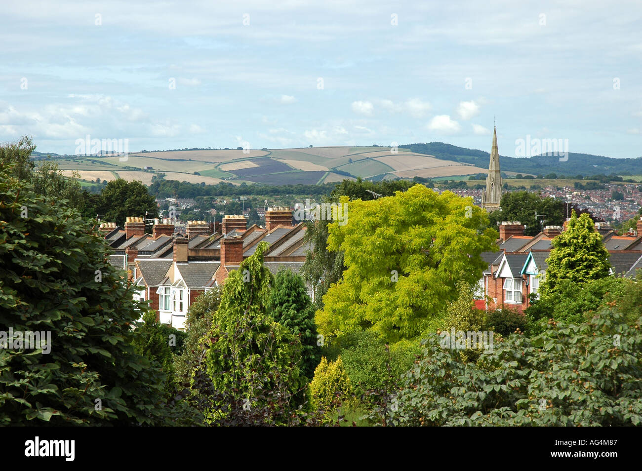 View over Exeter Devon UK United Kingdom England Stock Photo - Alamy