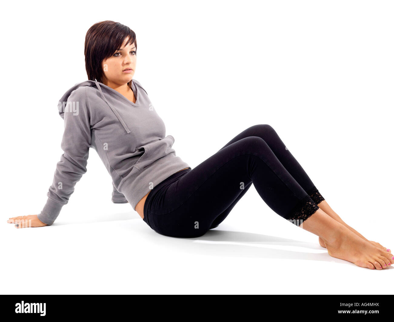 Bored Young Woman Model Released Stock Photo - Alamy