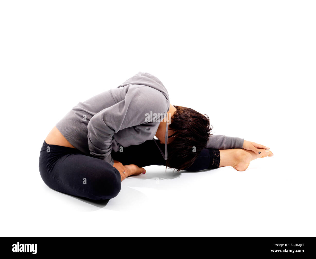 Woman Stretching Model Released Stock Photo - Alamy