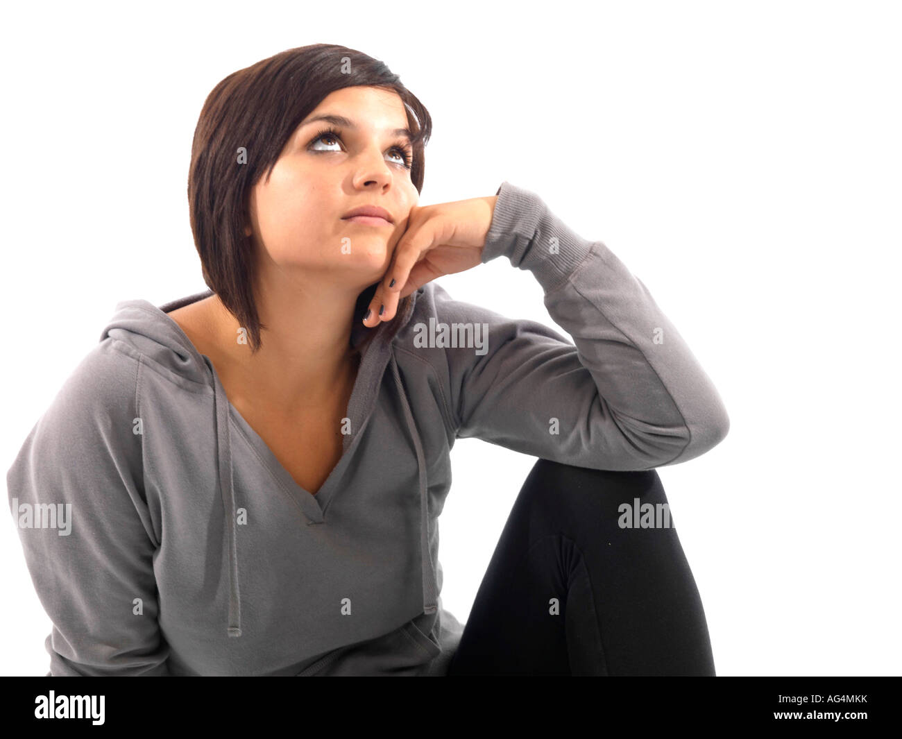 Bored Young Woman Model Released Stock Photo - Alamy