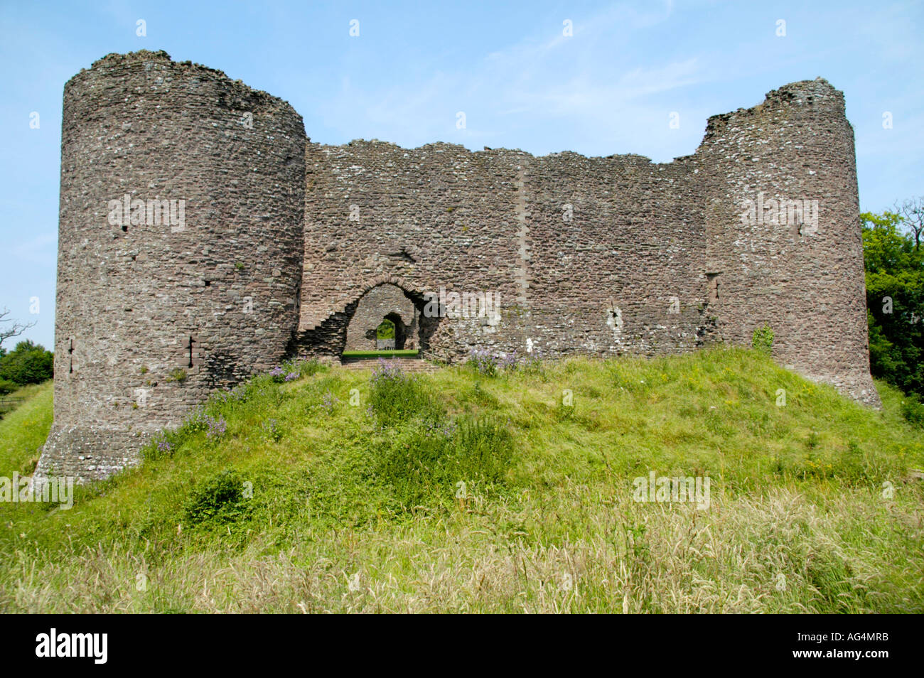 Inner ward of White Castle originally a Norman motte and bailey the ...