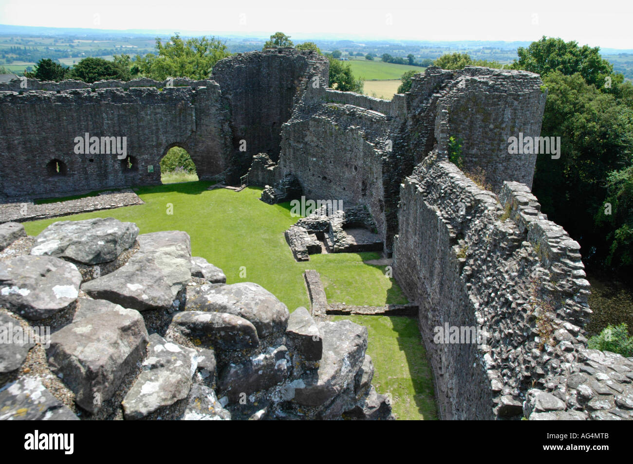 A 12th century motte and bailey fortress hi-res stock photography and ...