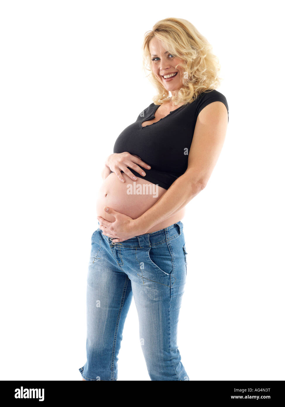 Pregnant Woman Model Released Stock Photo - Alamy