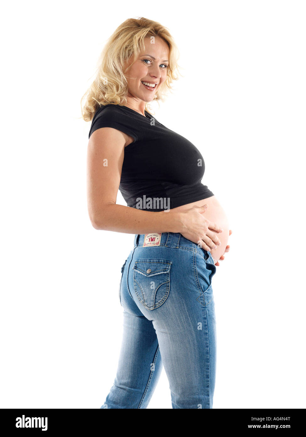 Pregnant Woman Model Released Stock Photo - Alamy