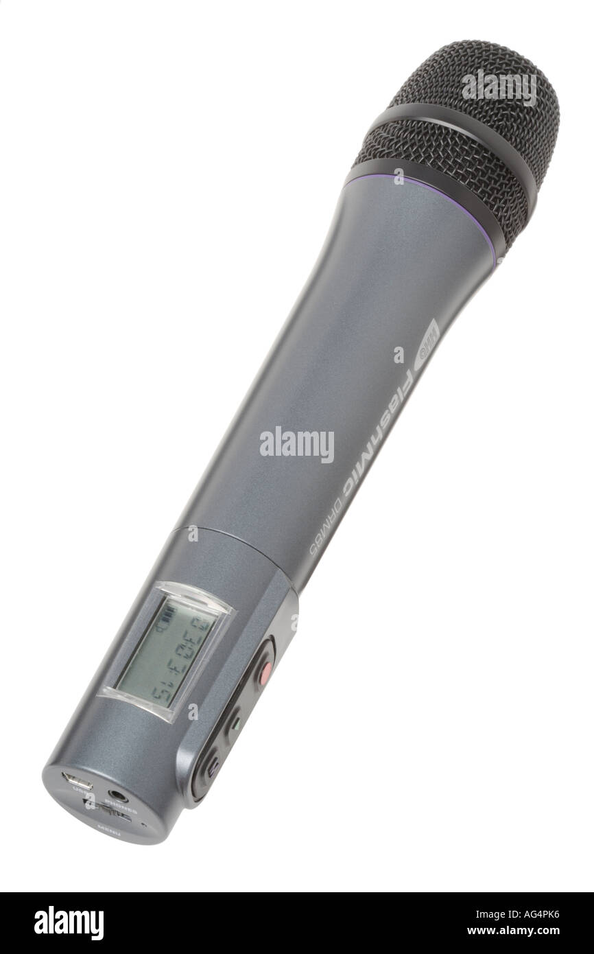 Microphone transmitter Cut Out Stock Images & Pictures - Alamy