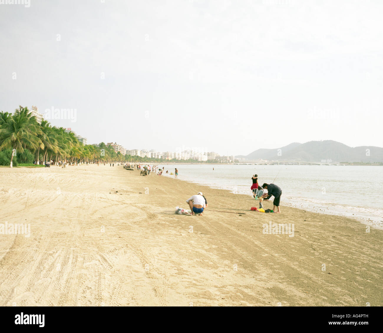 Beach at Sanya Bay Stock Photo - Alamy