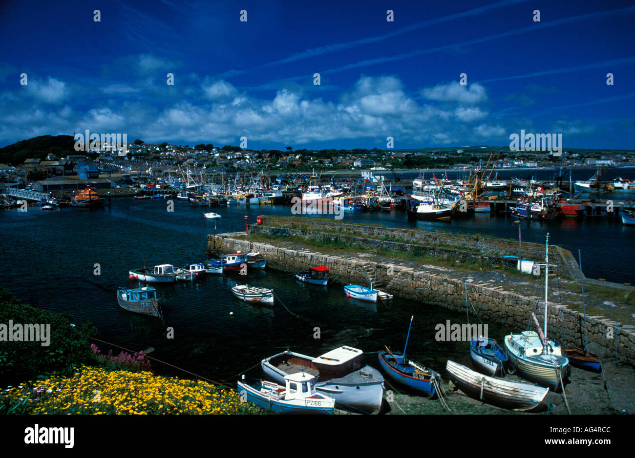 Newlyn Harbour Cornwall England Stock Photo - Alamy