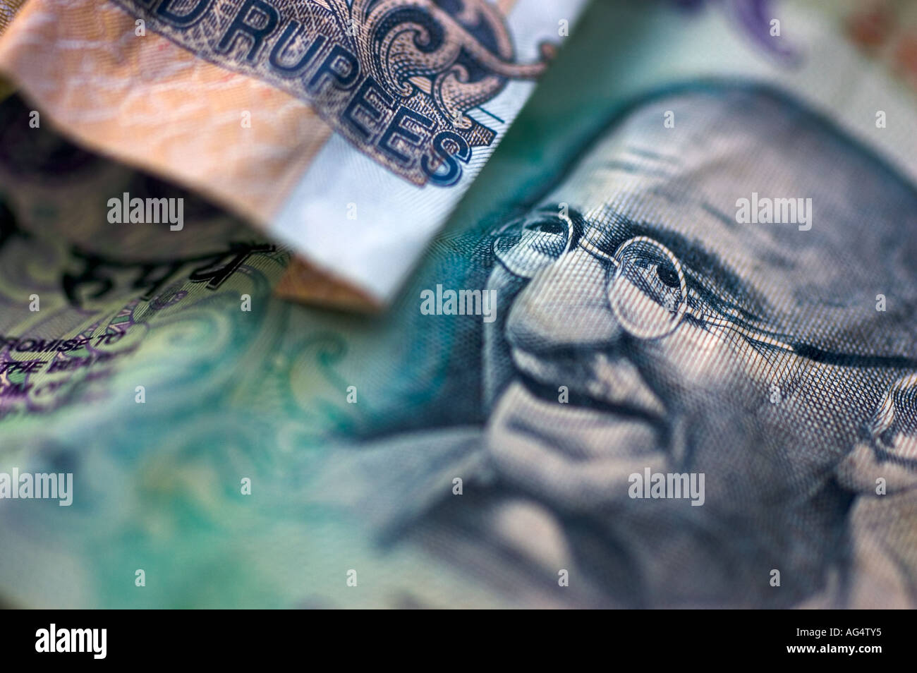 Gandhi banknote hi-res stock photography and images - Alamy