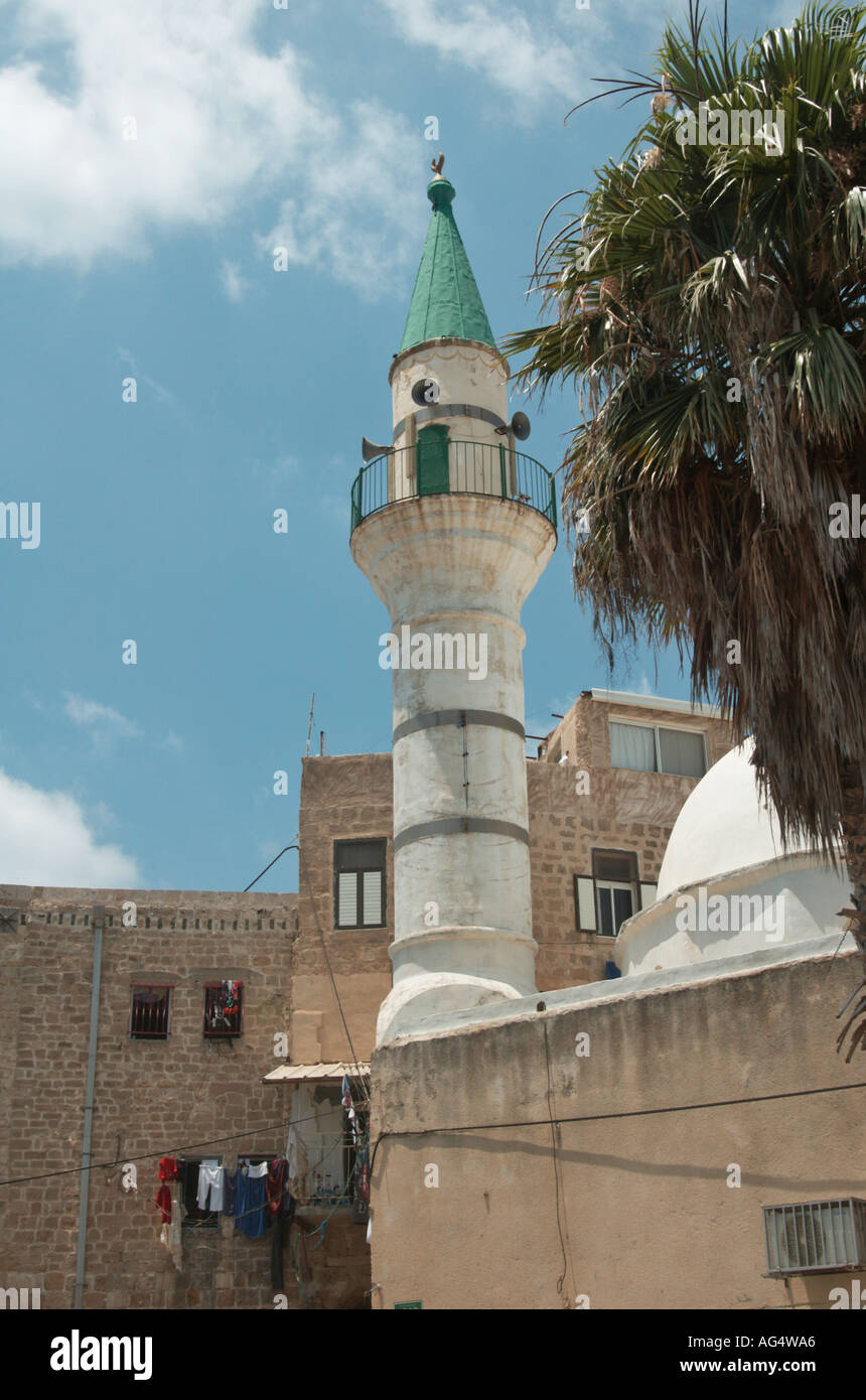 Mosque turret in old akko hi-res stock photography and images - Alamy