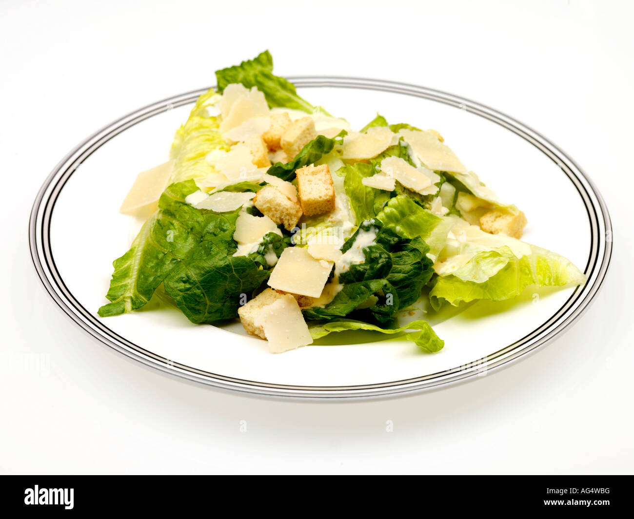 Low Fat Caesar Salad Stock Photo - Alamy