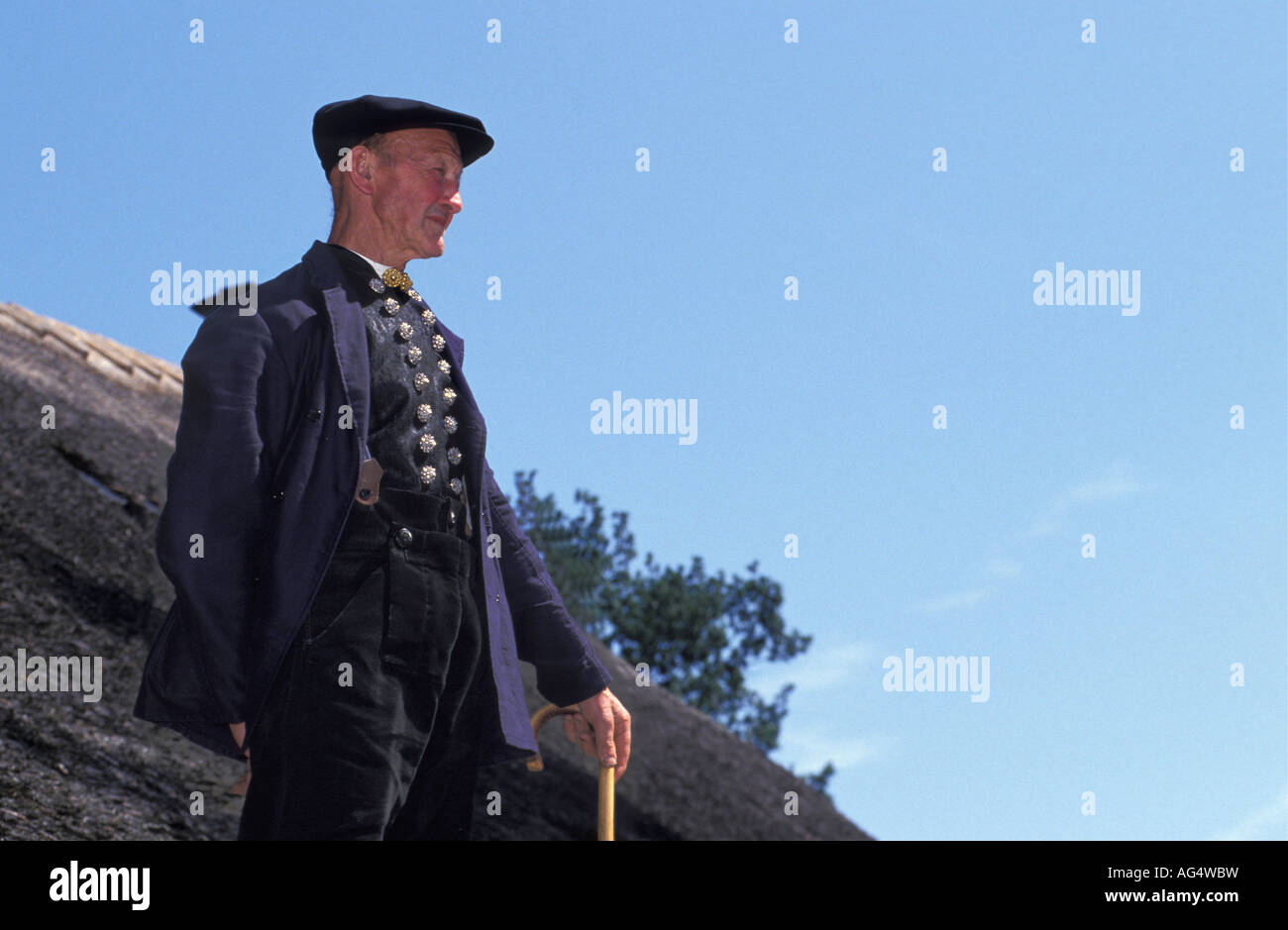 Netherlands Staphorst Mature man in traditional clothing Stock Photo ...