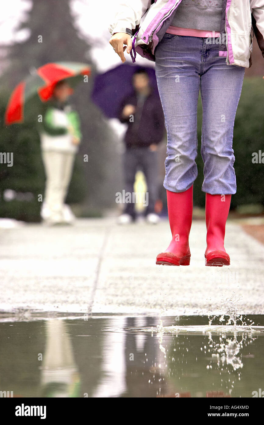 Leaping puddle hi-res stock photography and images - Alamy
