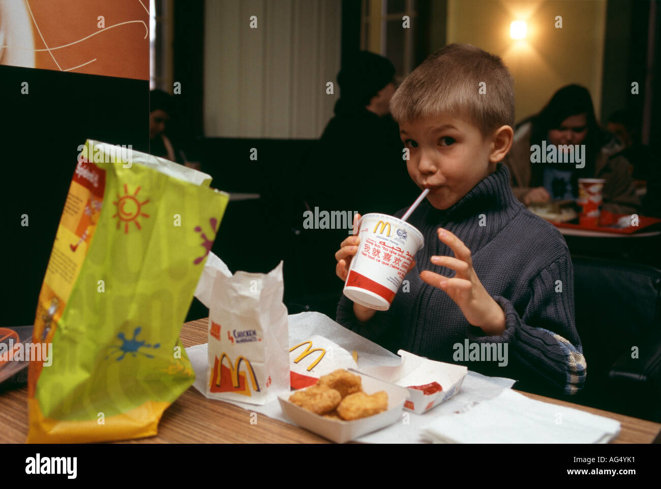 Child fries mcdonalds hi-res stock photography and images - Alamy