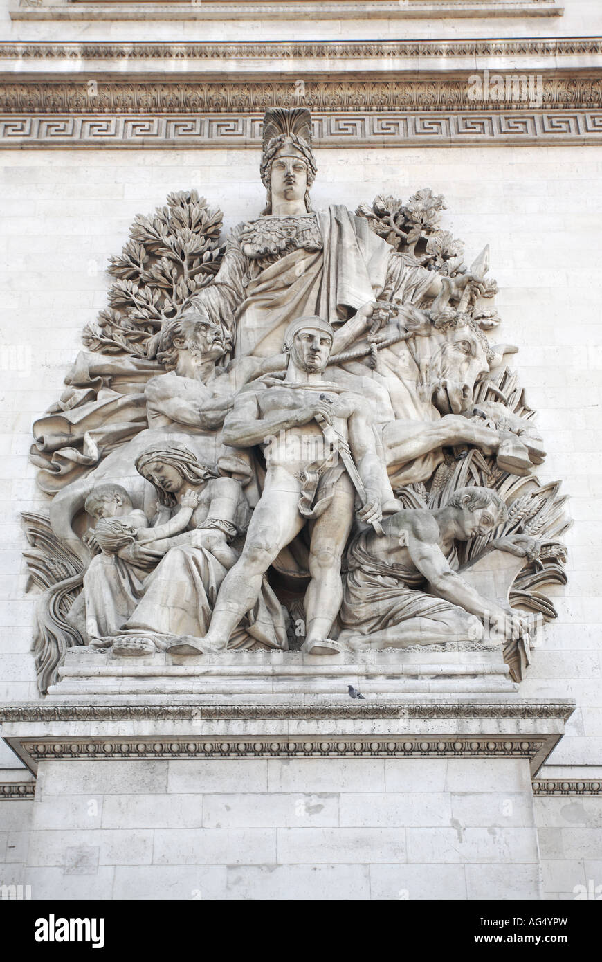 Arc de Triomphe relief, Paris, France Stock Photo - Alamy
