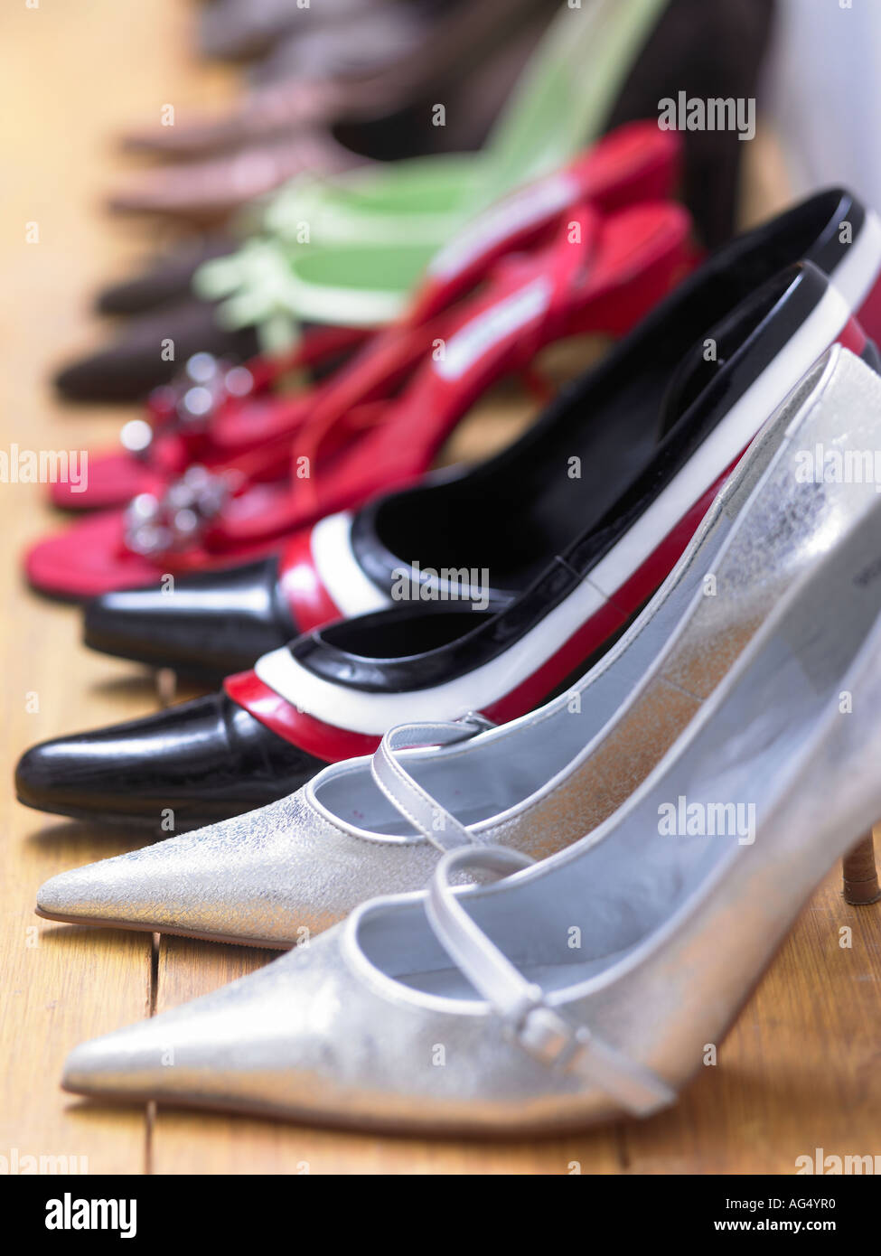 Pointy red shoes hi-res stock photography and images - Alamy