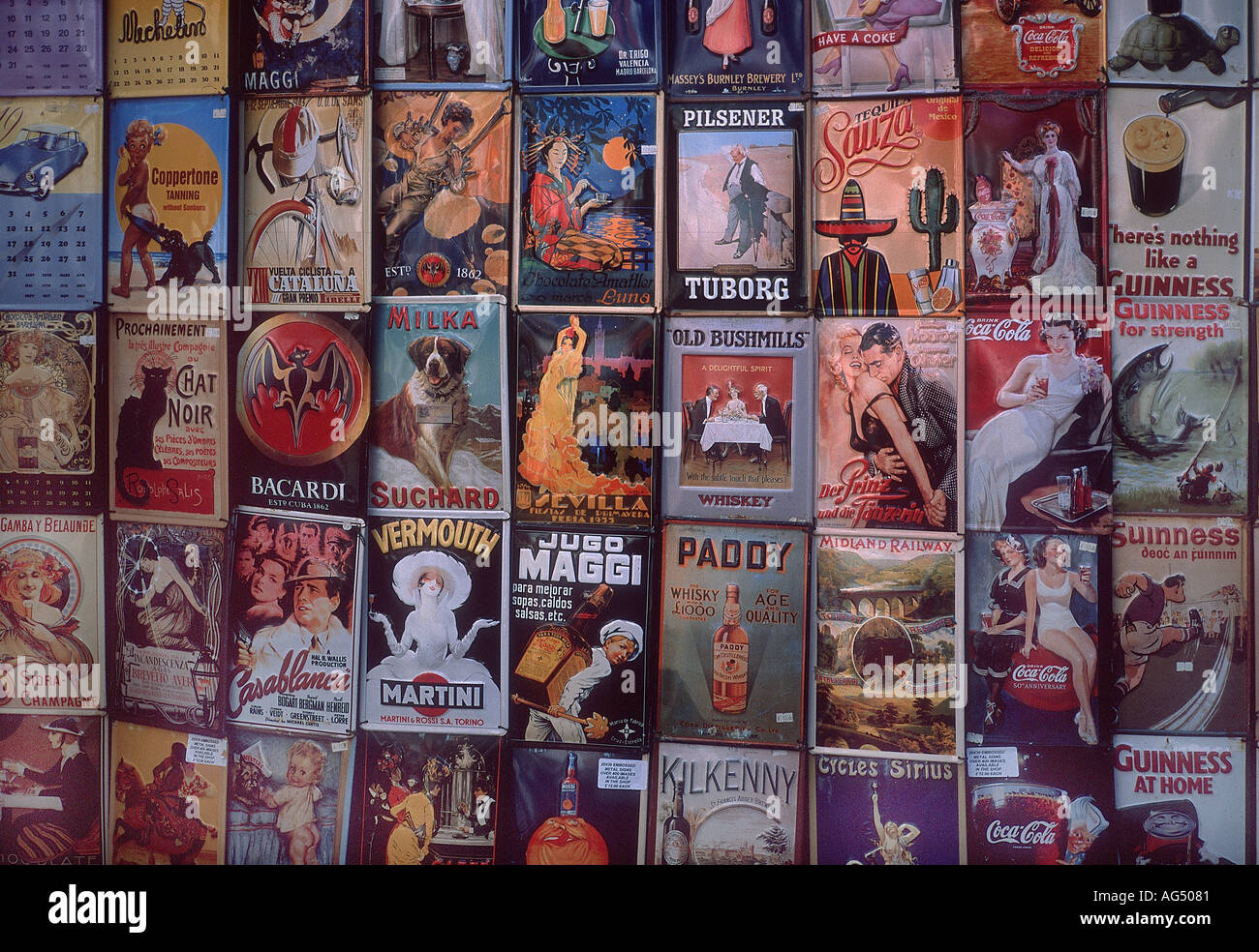 Signs and Plaques Portobello Road London Stock Photo - Alamy