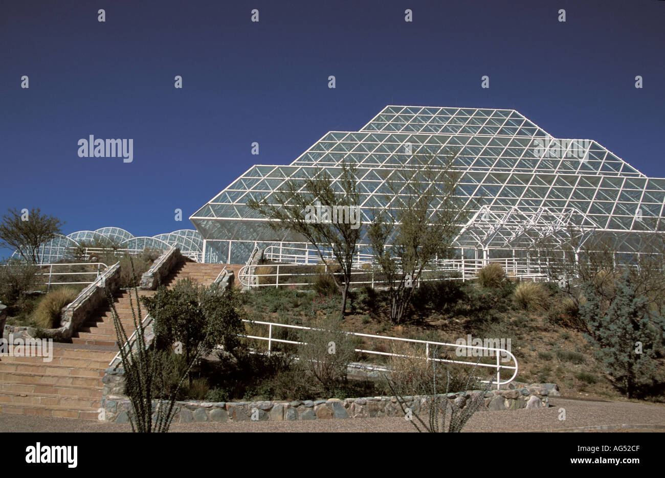 Biosphere 2 Sonoran Desert Arizona USA Desert Section Stock Photo - Alamy