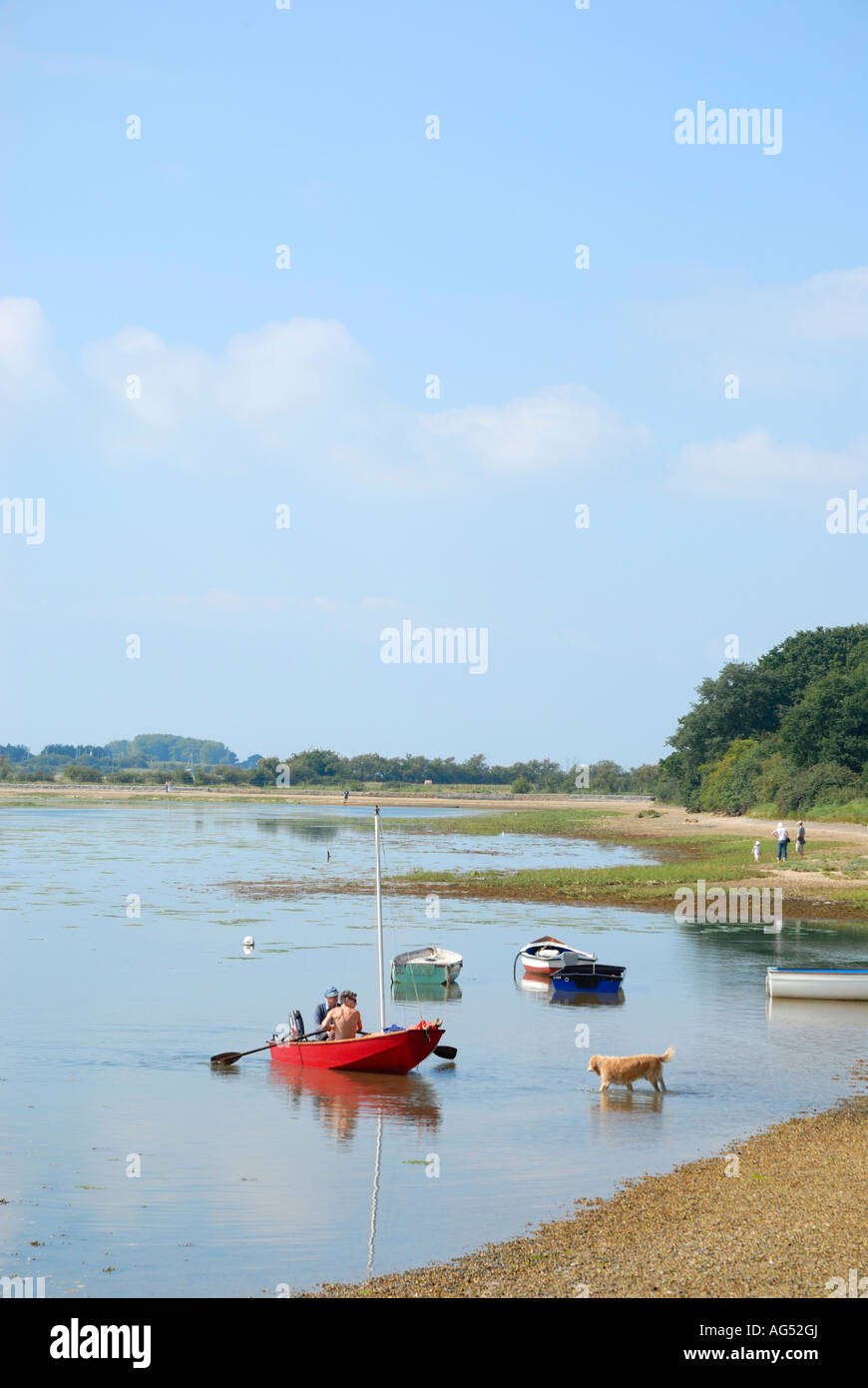 Rowing Boat With Dog High Resolution Stock Photography and Images - Alamy