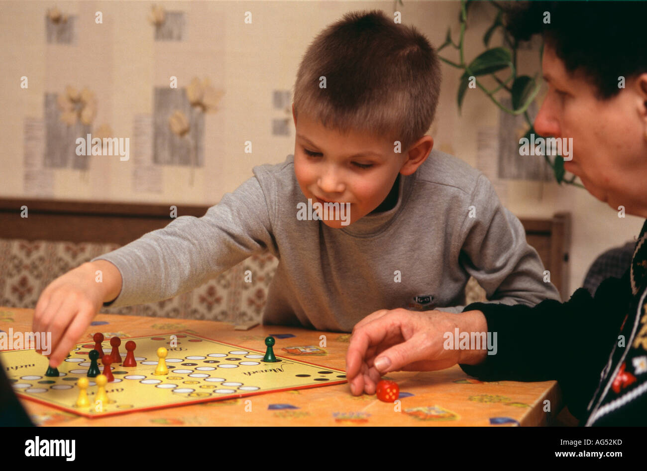 Playing board game Stock Photo - Alamy
