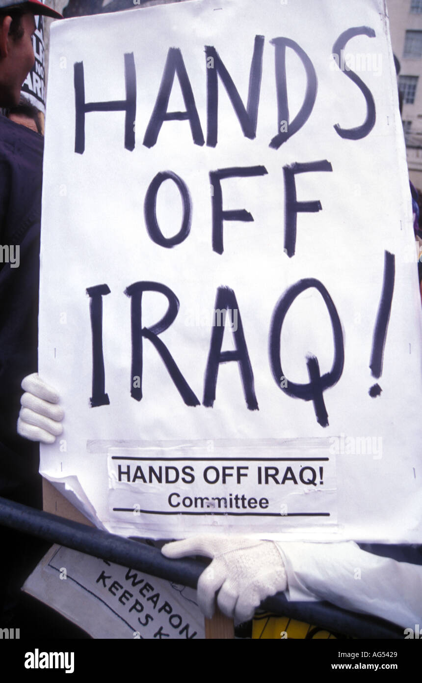 Hands off iraq hi-res stock photography and images - Alamy