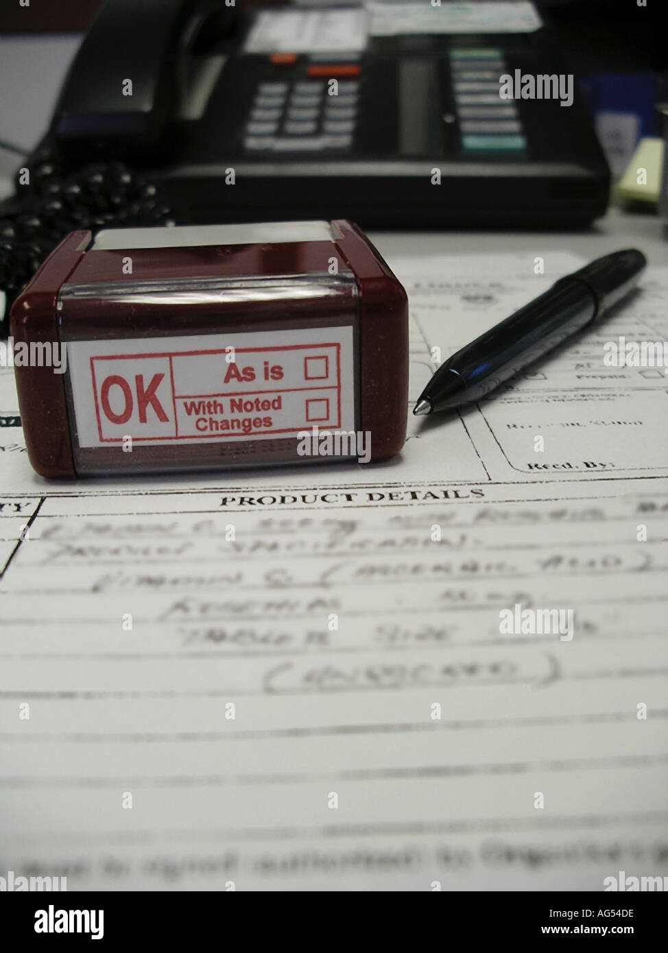 OFFICE STAMP 1A Stock Photo - Alamy