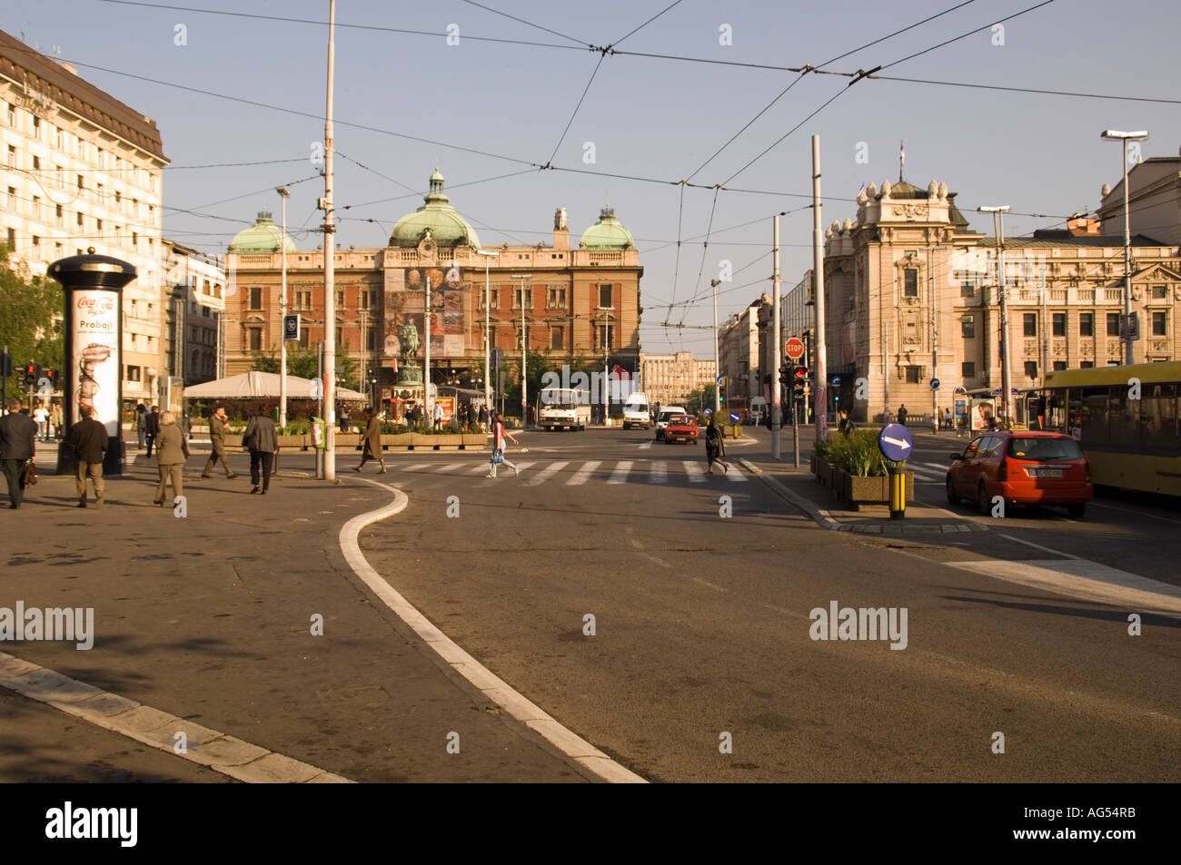Streets of modern day Belgrade, Serbia Stock Photo - Alamy