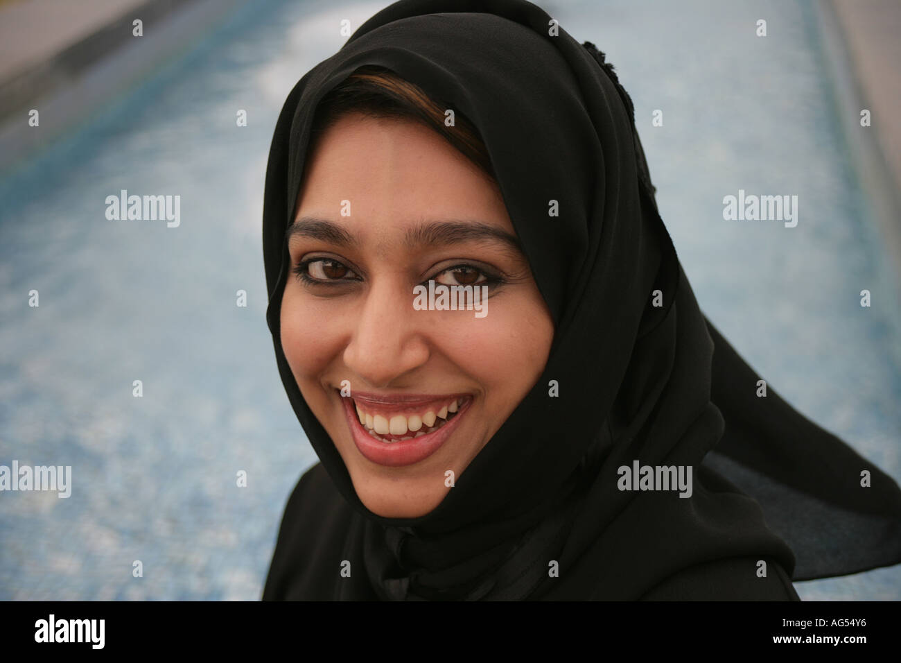 Smiling face of Islam Stock Photo - Alamy