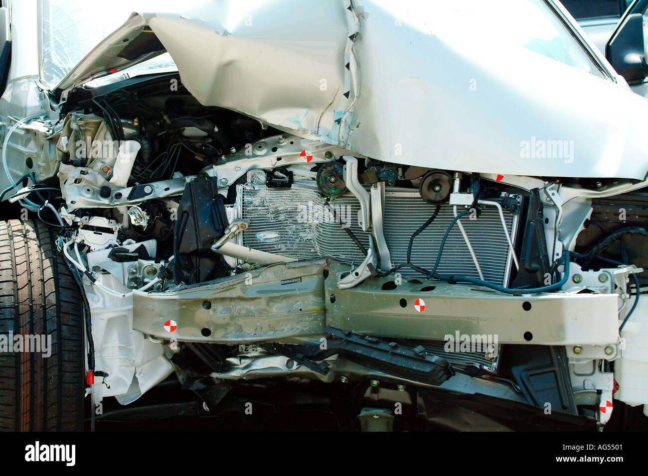 crash head on collision Stock Photo - Alamy