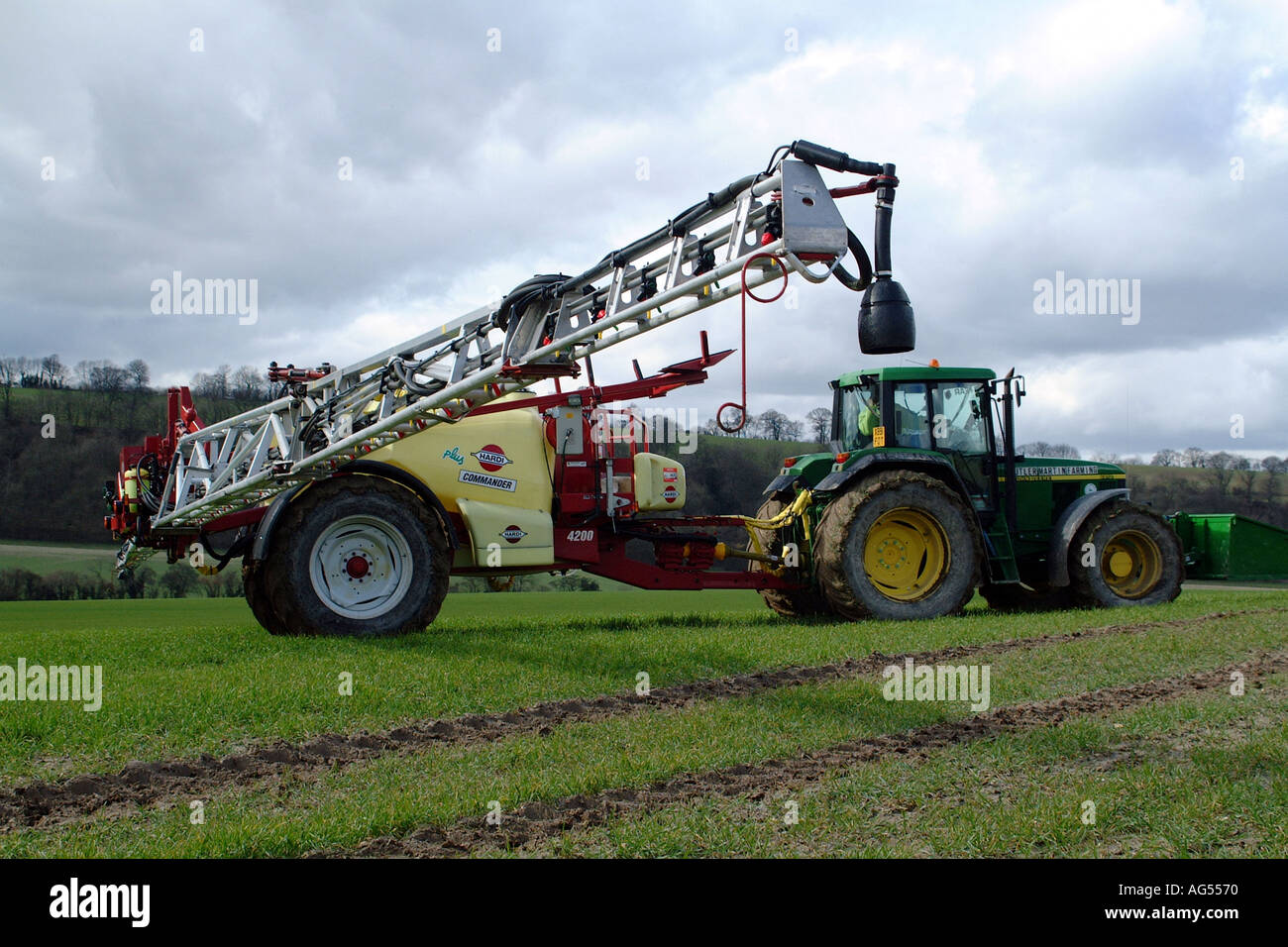 Crop Spraying Southern England UK Stock Photo - Alamy