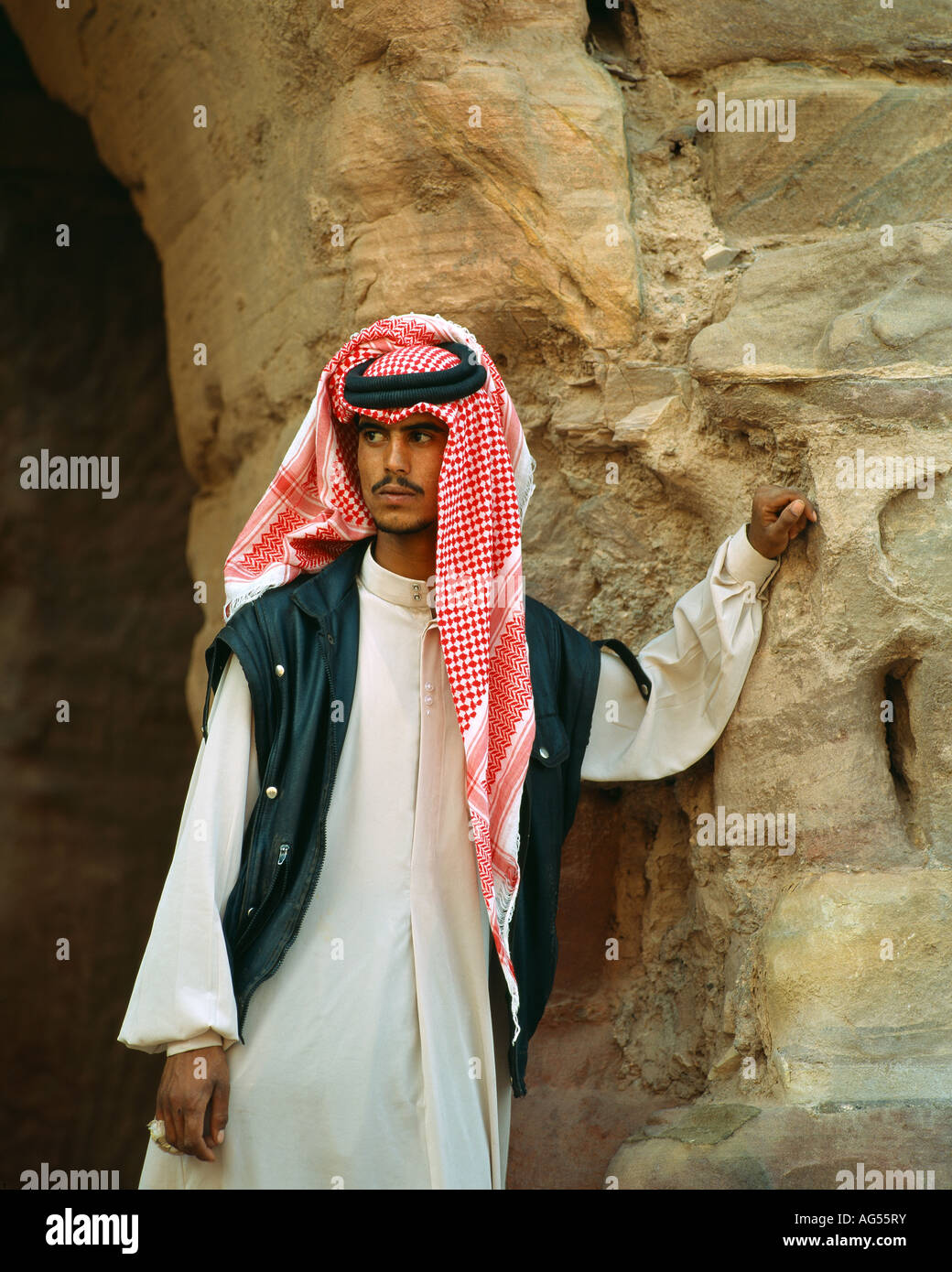 Jordanian Arab at Petra, Jordan Stock Photo - Alamy