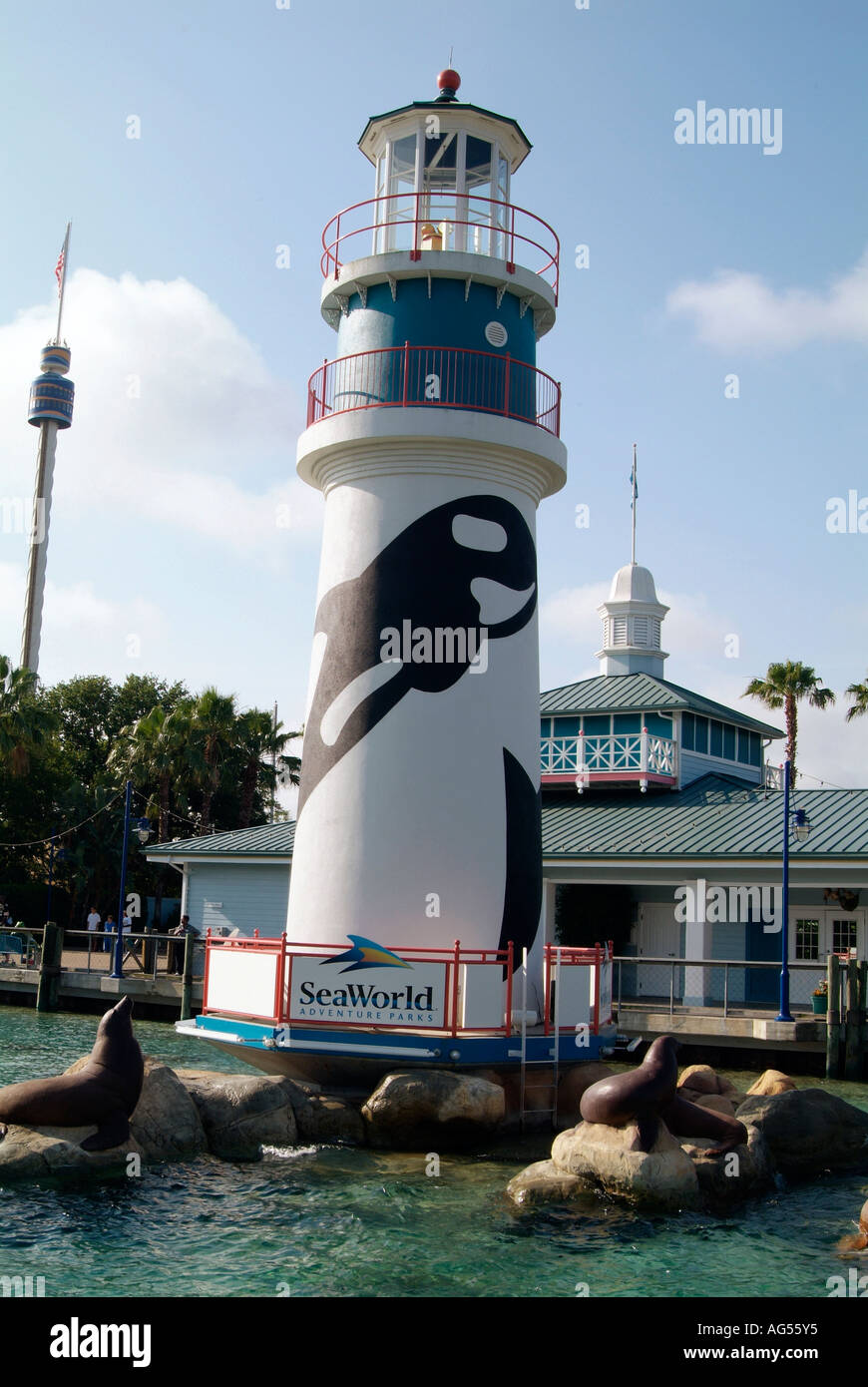 entrance to Sea World Orlando Florida USA Stock Photo - Alamy