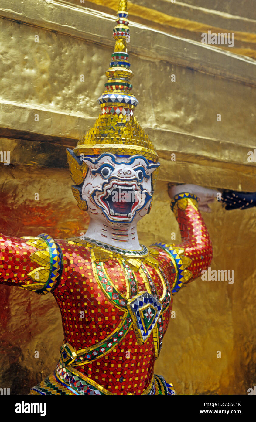 Monkey figure at Royal Palace, Bangkok, Thailand Stock Photo - Alamy