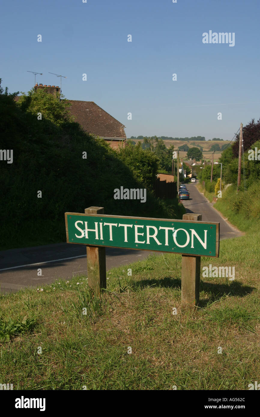 Shitterton sign hi-res stock photography and images - Alamy