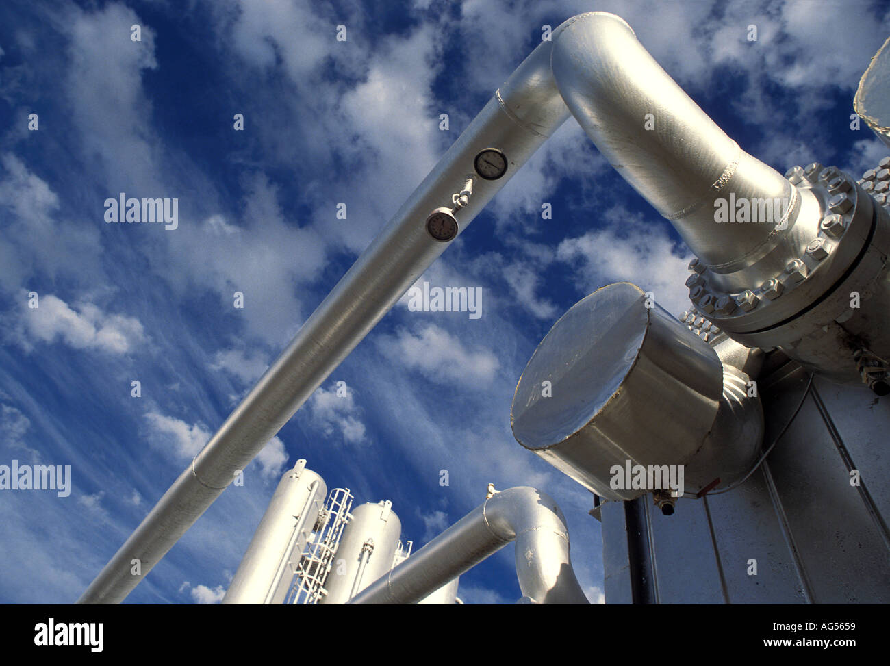 Natural Gas Processing Plant New Mexico USA Stock Photo - Alamy