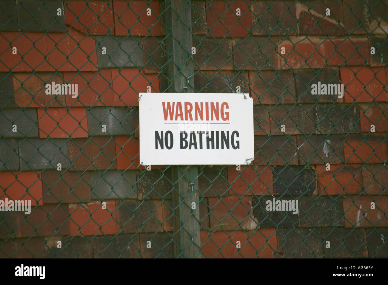 No Bathing Sign 002 Stock Photo - Alamy