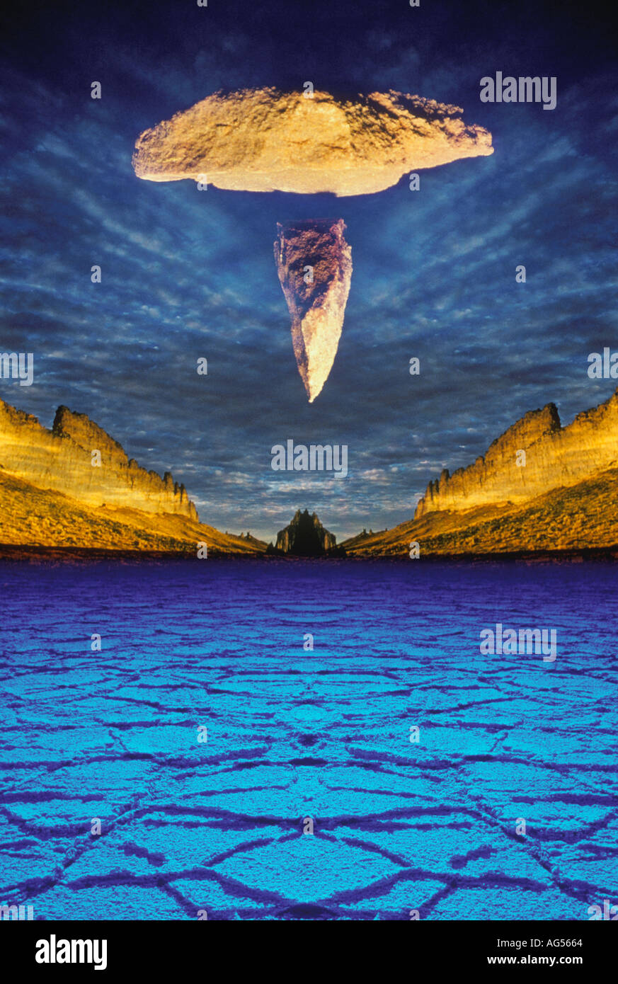 Floating stones illusion hi-res stock photography and images - Alamy